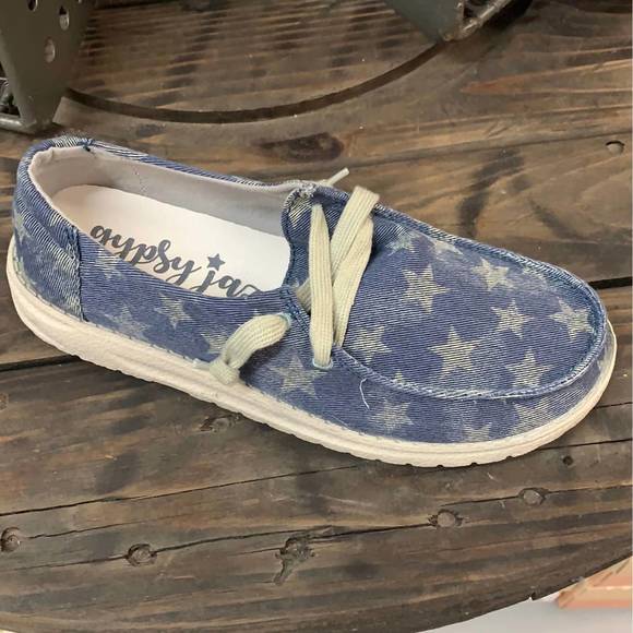 Gypsy Jazz | Shoes | New Gypsy Jazz Vintage Stars Lace Up In Washed ...